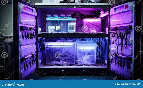 Laboratory Uv Light Sanitation Stock Illustration Illustration Of Innovation Light