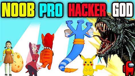 NOOB Vs PRO Vs HACKER Vs GOD In Evolving Run YouTube