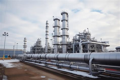 Premium Ai Image Industrial Pipeline Network Generative Ai