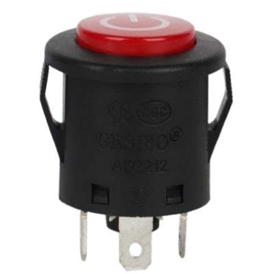 3Pin Round Push Button On Off Switch With Light SRK ELECTRONICS