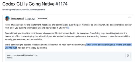 Openai用rust重写ai编程工具codex Cli 电子工程专辑