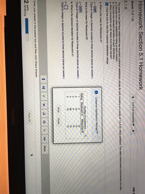 Solved Homework Section 5 1 Homework C What 15