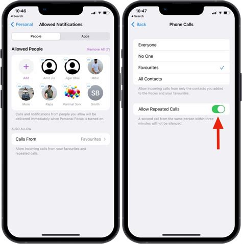 how to prevent incoming call notifications on iphone when focus mode is