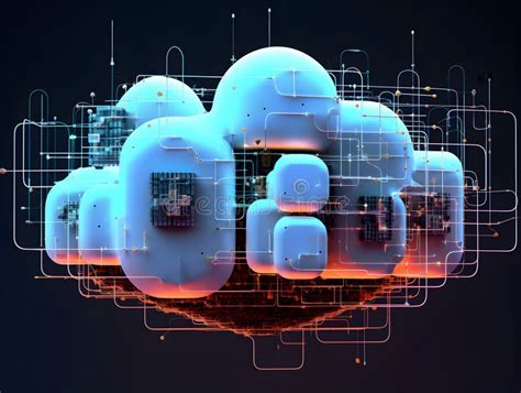 Cloud Data Storage Database Concept Ai Generated Stock Illustration Illustration Of Security