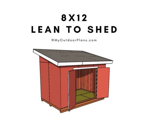 8x12 Lean To Shed Plans