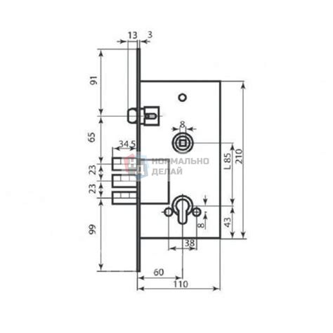 Замок врезной Securemme 2061 (2061UCR60XX) | Купить, цена ⇒