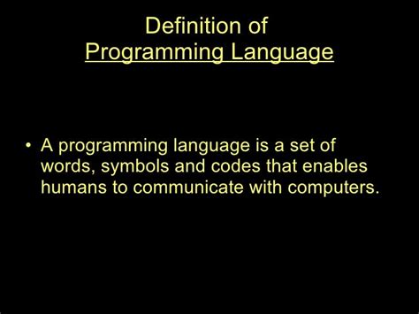 Basic Programming Concept