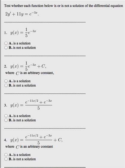 Solved Test Whether Each Function Below Is Or Is Not A