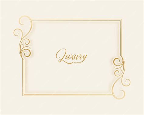 텍스트 공간을 가진 고전적인 꽃 프레임 배경 무료 벡터