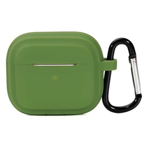 Airpods Pro 2 Enkelt Silikonetui Med Karabinkrok Gressgrønn Cdon