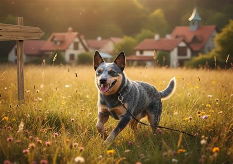 Blue Heeler In Arcadia Keep Training On Track When Busy