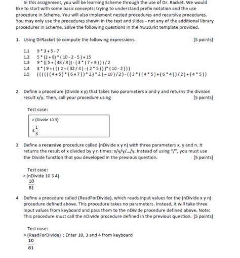Solved In This Assignment You Will Be Learning Scheme