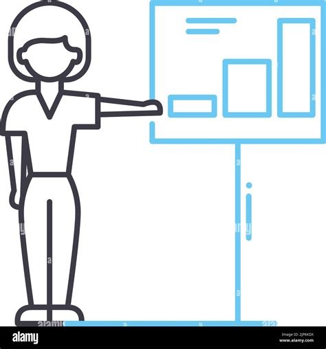 Financial Forecasting Line Icon Outline Symbol Vector Illustration