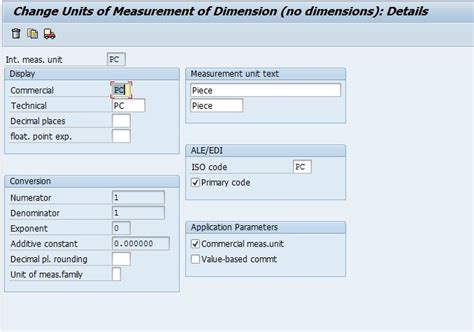 Solved ISO Unit Of Measure PC Is Not Assigned Item M SAP Community