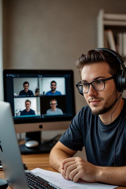 Computer Programmer Working On A Project Generative Ai Premium Ai