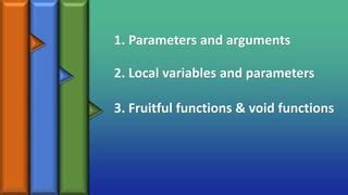 Python Introduction JNTUA R UNIT Functions PPT