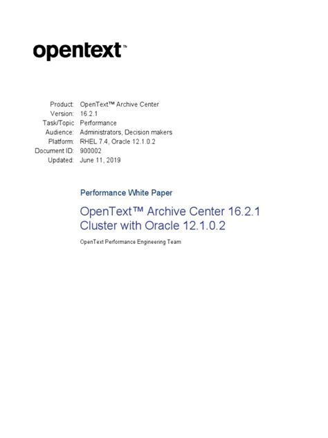 Archive Center 1621 Cluster Document Ingestion Whitepaper Pdf