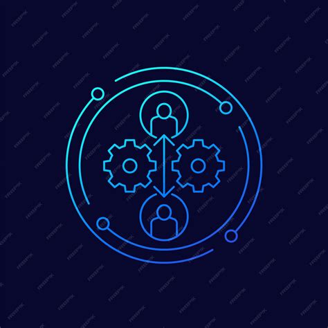 Premium Vector People Interaction Icon Linear Design