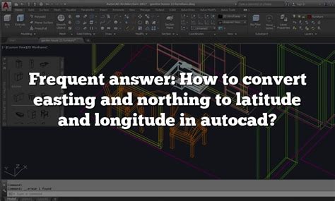 Frequent Answer How To Convert Easting And Northing To Latitude And
