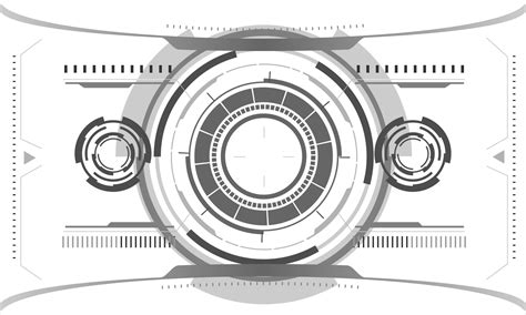 Hud Sci Fi Interface Screen Monochrome View Design Virtual Reality Futuristic Technology Display