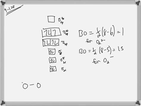 Solved 9 138 Use Molecular Orbital Diagrams To Determine The Bond Order