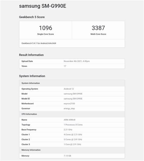 三星新旗舰抛弃高通！galaxy S21 Fe跑分曝光：搭载exynos 2100 快科技 科技改变未来