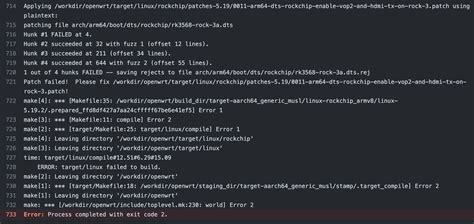 rockchip 编译时 apply patch 失败：patches 5 19 0011 arm64 dts rockchip · issue 9984 · coolsnowwolf