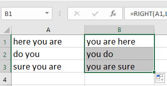 How To Easily And Quickly Move First Word To End In Excel