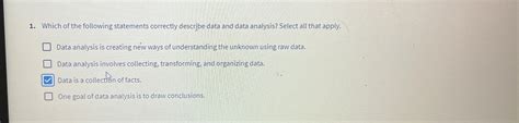 solved which of the following statements correctly describe