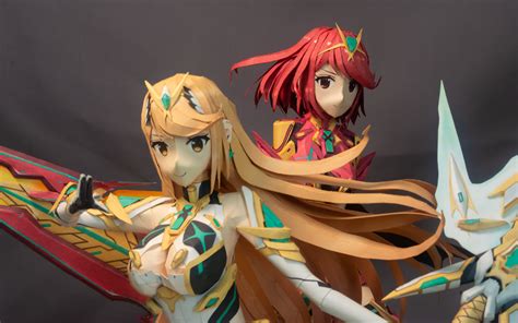 I Made Pyra Out Of Paper Now The Set Is Complete R Xenoblade Chronicles