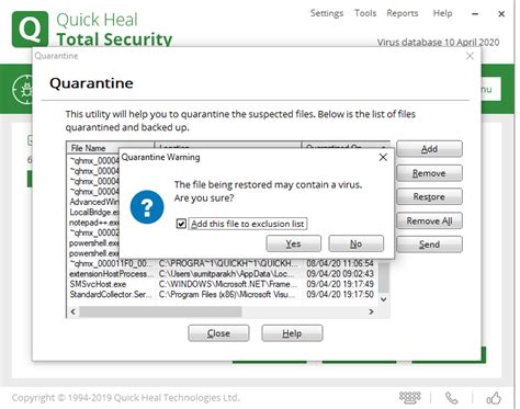quick heal av quarantines extensionhostprocess js in vs code installation · issue 94858