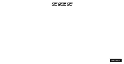 React Codesandbox