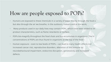 Persistent Organic Pollutants And Recalcitrant Pollutants Pptx