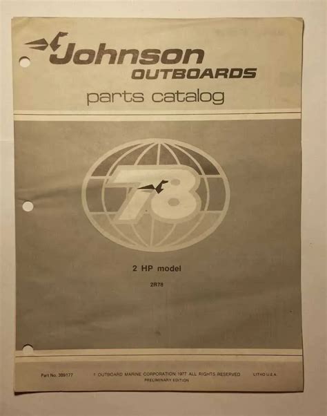1978 Johnson Outboard Parts Diagram And Schematics
