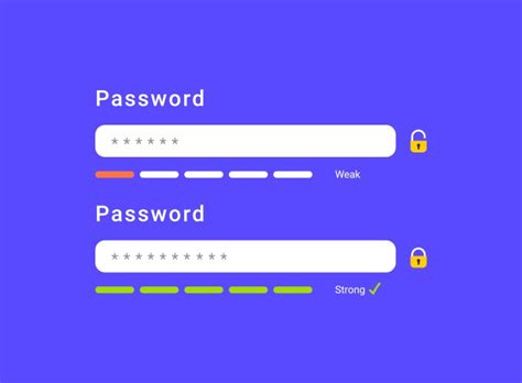 Password Reliability Indicator Weak Royalty Free Vector Password Reliability Indicator Weak Royalty Free Vector