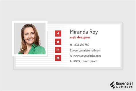 10 Css Email Signature Latest Collection Essential Web Apps