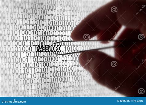 Computer Password Security Stock Image Image Of Digit 13847817