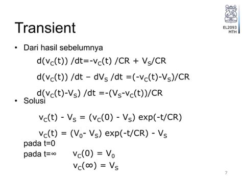 1st Order Transient Circuit Ppt