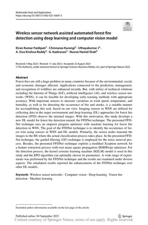 Wireless Sensor Network Assisted Automated Forest Fire Detection Using