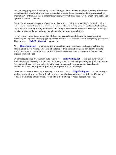 Thesis Presentation Slide Sample Pdf Microsoft Power Point Thesis