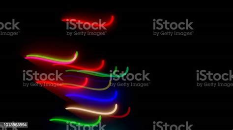 물결 모양의 네온 Lins 어두운 공간에서 컴퓨터 생성 현대 추상 배경 3d 렌더링 0명에 대한 스톡 사진 및 기타 이미지 0명 3차원 형태 개념 Istock