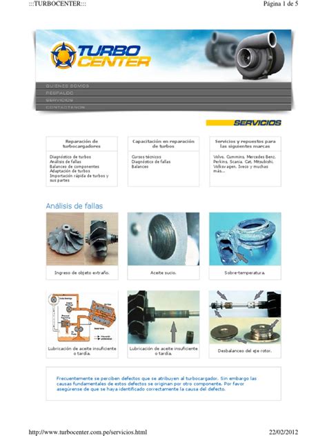 Analisis Turbo Pdf Turbocompresor Motores