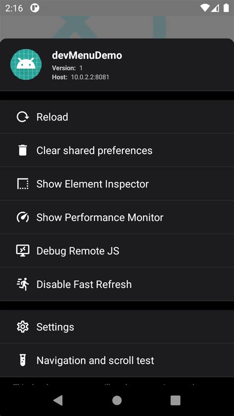 Expo Dev Menu Npm