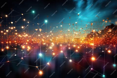 Ai Network Big Data Cloud Computing 3d Artificial Technology Concept Generative Ai Premium Ai