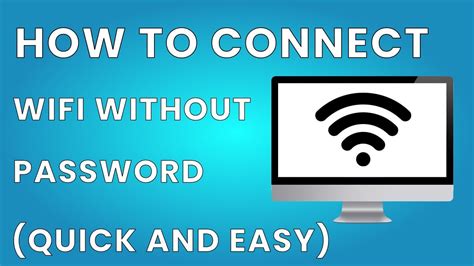 How To Connect Wifi Without Password Quick And Easy Youtube