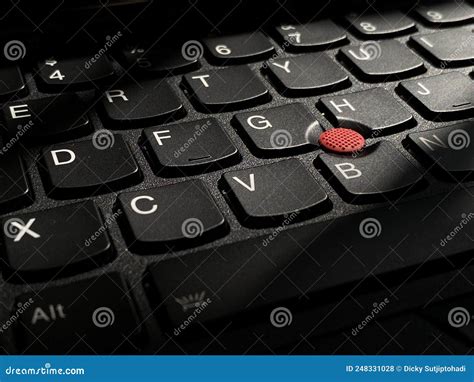 The Iconic Red Dot On ThinkPad Laptops Editorial Image CartoonDealer Com