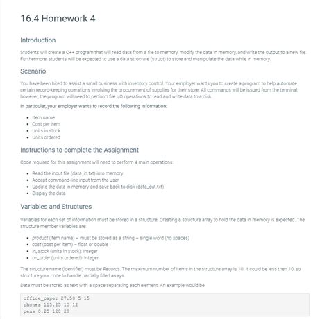 Solved In C Students Will Create A C Program That Will Chegg Com