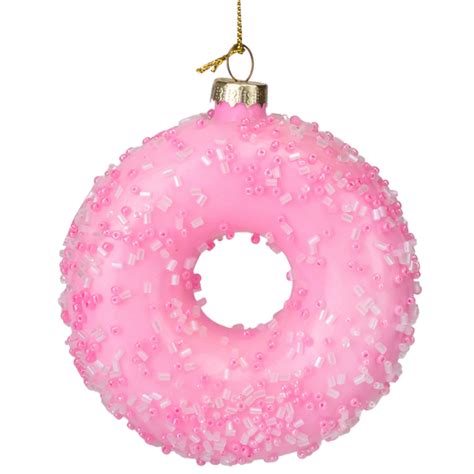 Ялинкова іграшка Солодкий пончик 10 см фото відгуки характеристики в інтернет магазині