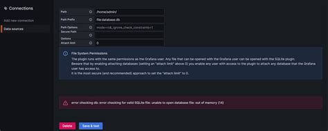 Problems With Error Checking Db Error Checking For Valid Sqlite File Unable To Open Database