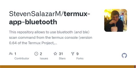 Github Stevensalazarmtermux App Bluetooth This Repository Allows To Use Bluetooth And Ble